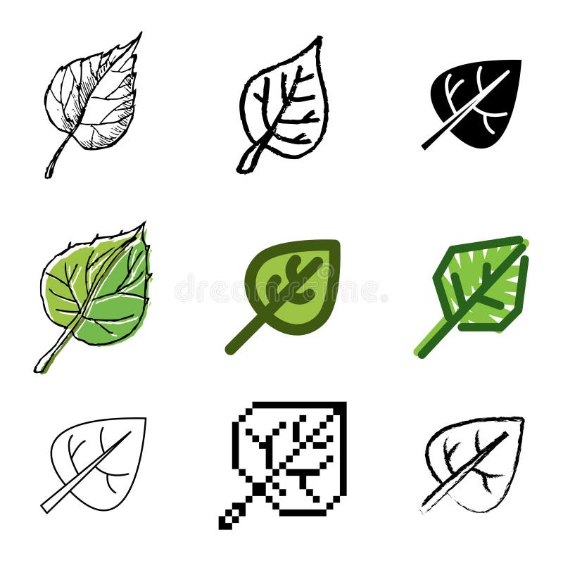 Leaf Pictogram Stock Illustrations – 44,353 Leaf Pictogram Stock ...