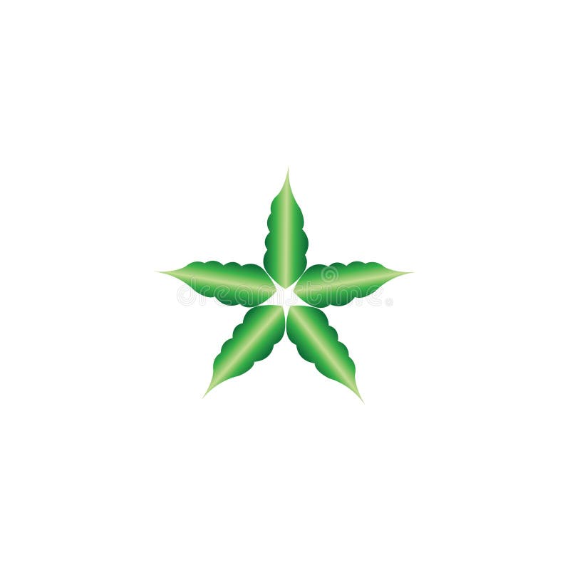 Leaf Illustration Star Gradation Element Design Vector Stock Vector ...