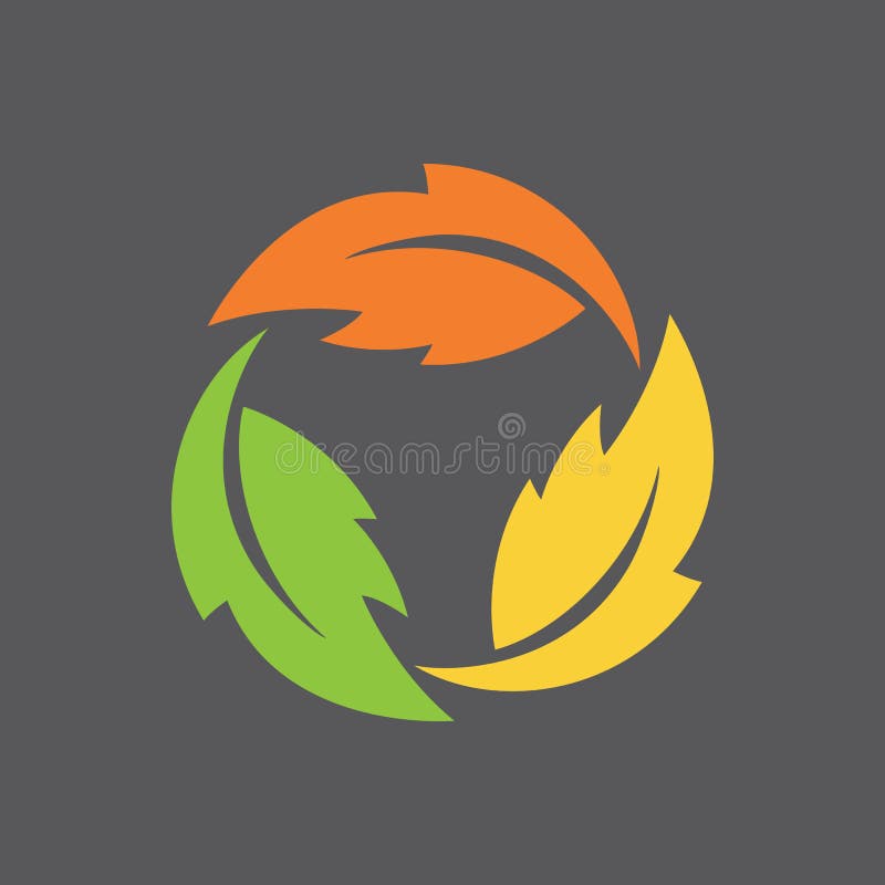 Leaf Infinity Symbol stock vector. Illustration of circle - 92499366