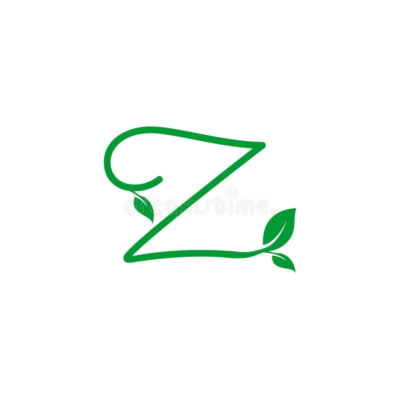 Leaf initials logo concept stock illustration. Illustration of ...