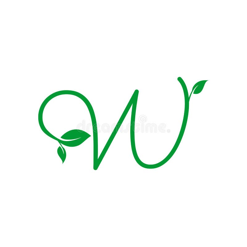 Leaf initials logo concept stock illustration. Illustration of element ...
