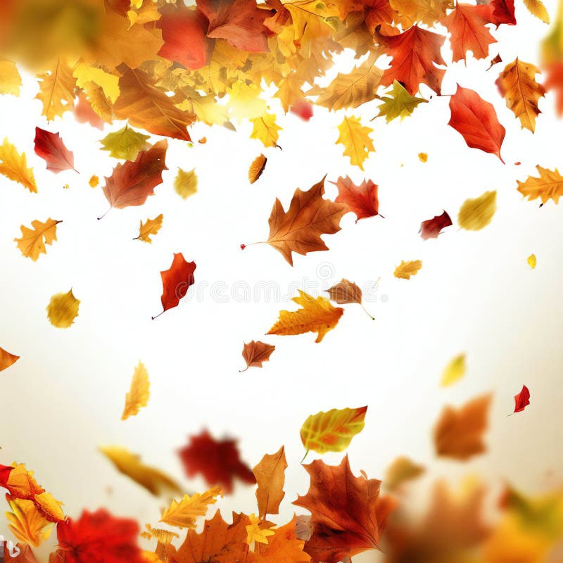 Leaf Leaves Autumn Background Ai Generated Content Stock Illustration ...