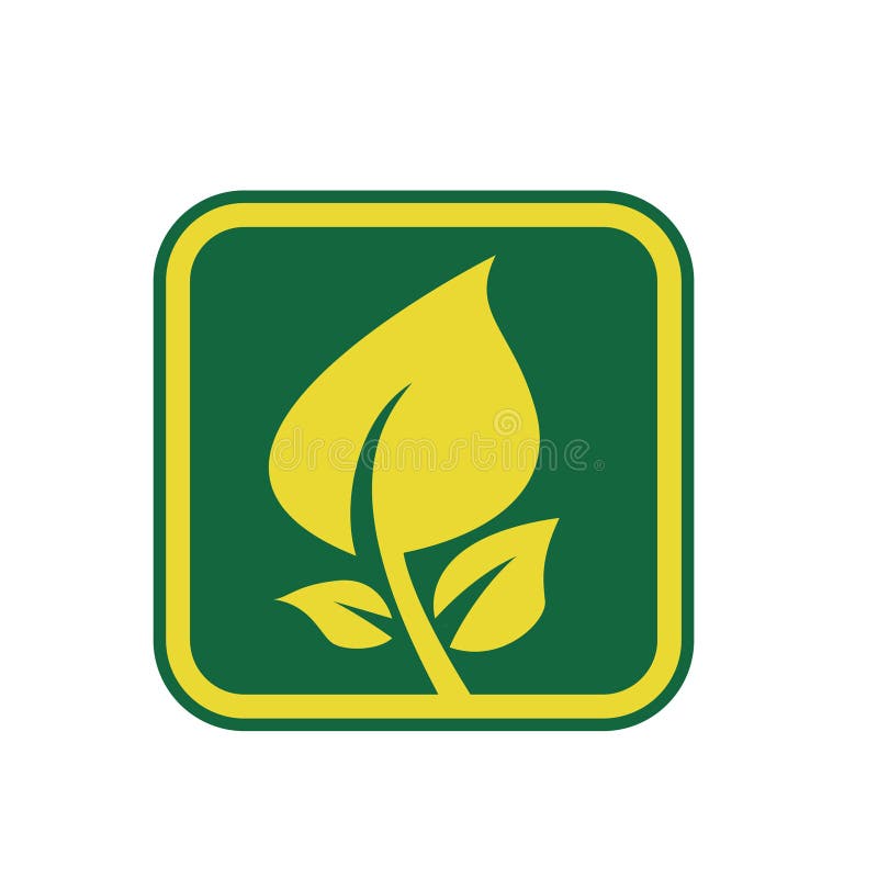 Leaf of Foliage Logo for Natural Theme Related Logo or Sign Design ...