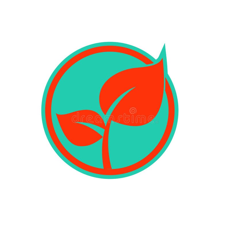 Leaf of Foliage Logo for Natural Theme Related Logo or Sign Design ...