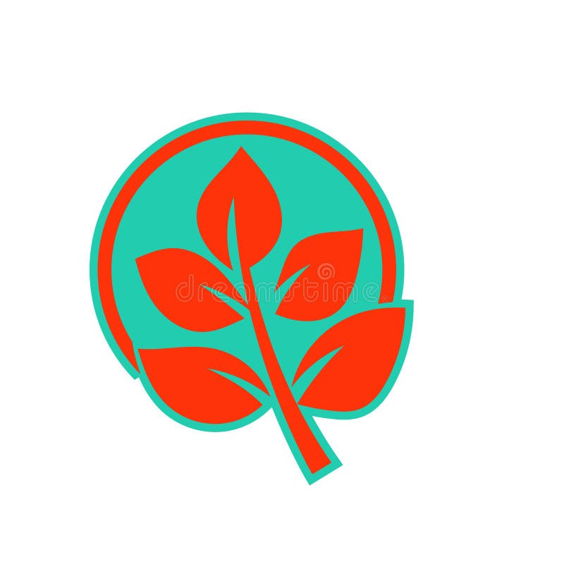 Leaf of Foliage Logo for Natural Theme Related Logo or Sign Design ...