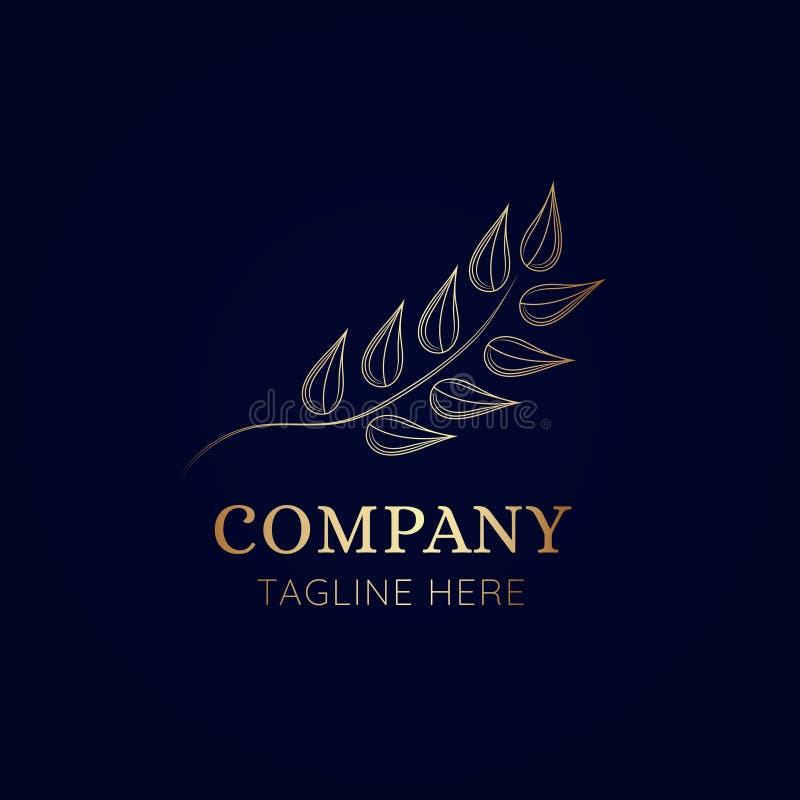 Leaf Logo Design for Natural Company Brand Symbol Stock Vector ...