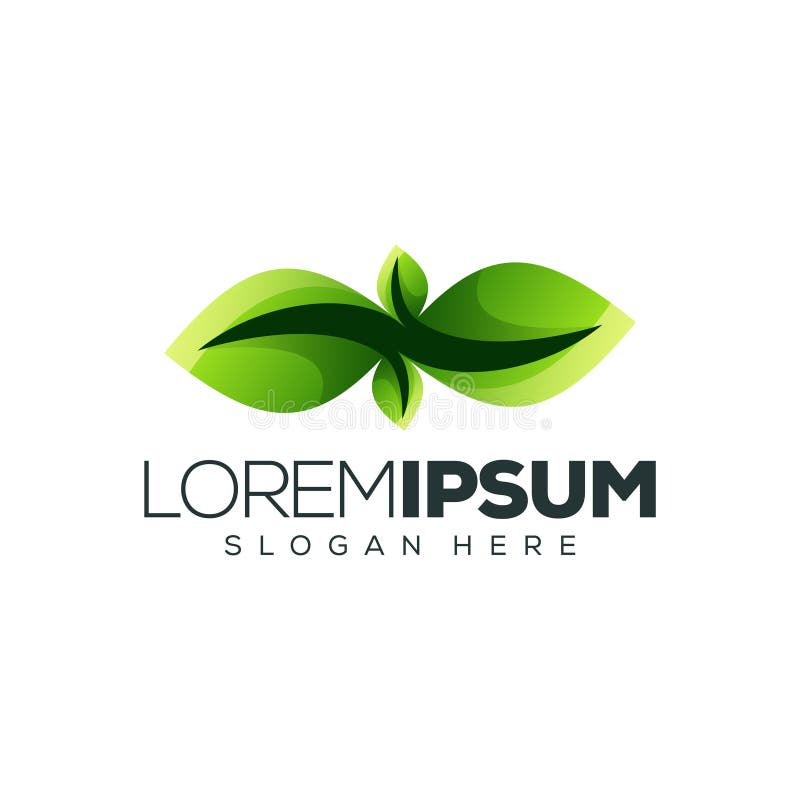 Leaf Logo Design Vector Illustrations Stock Vector - Illustration of ...