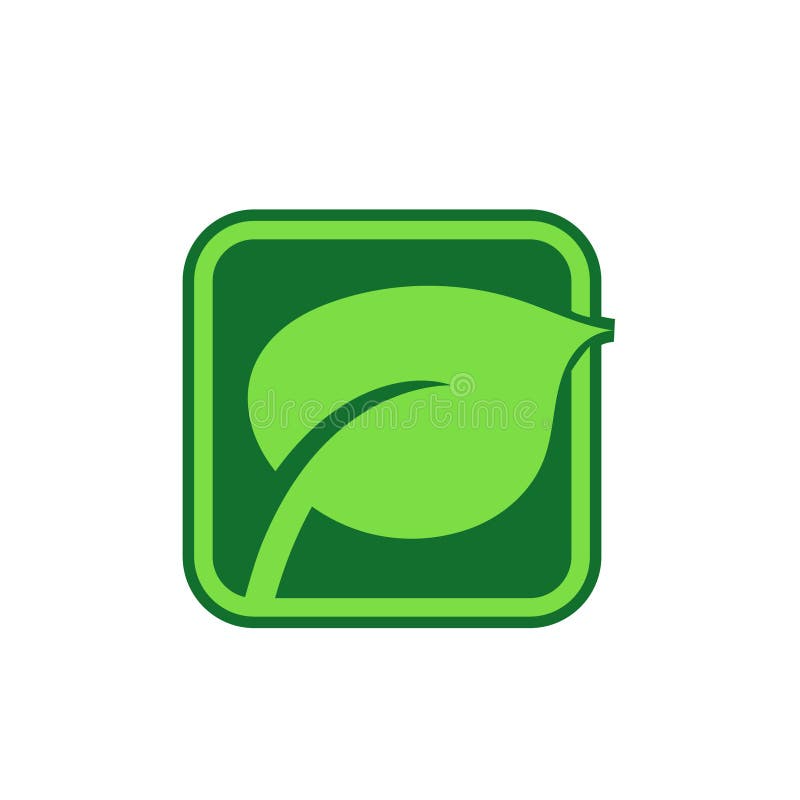 Leaf of Foliage Logo for Natural Theme Related Logo or Sign Design ...