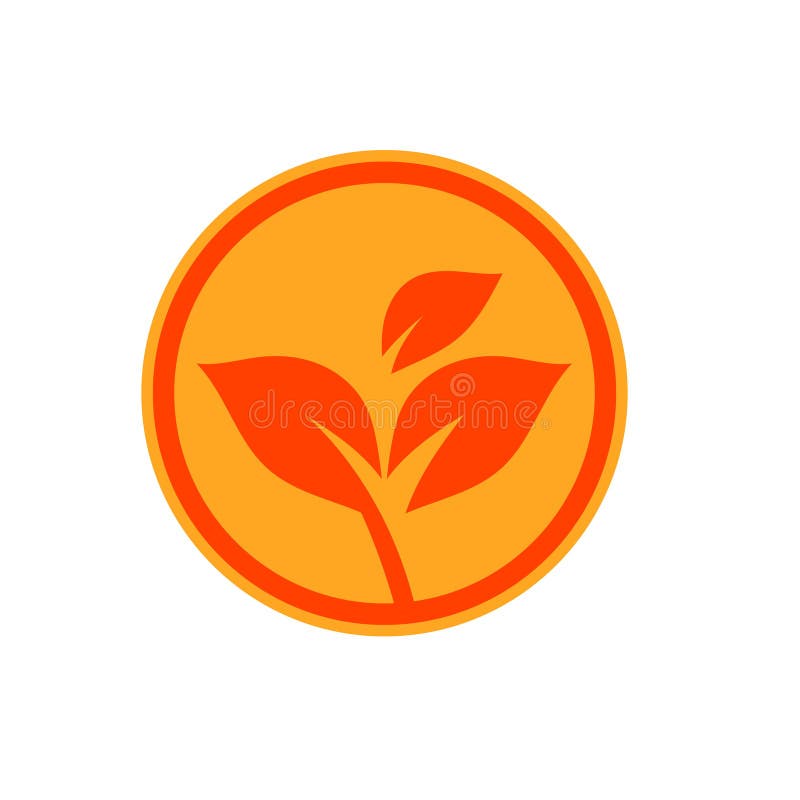 Leaf of Foliage Logo for Natural Theme Related Logo or Sign Design ...