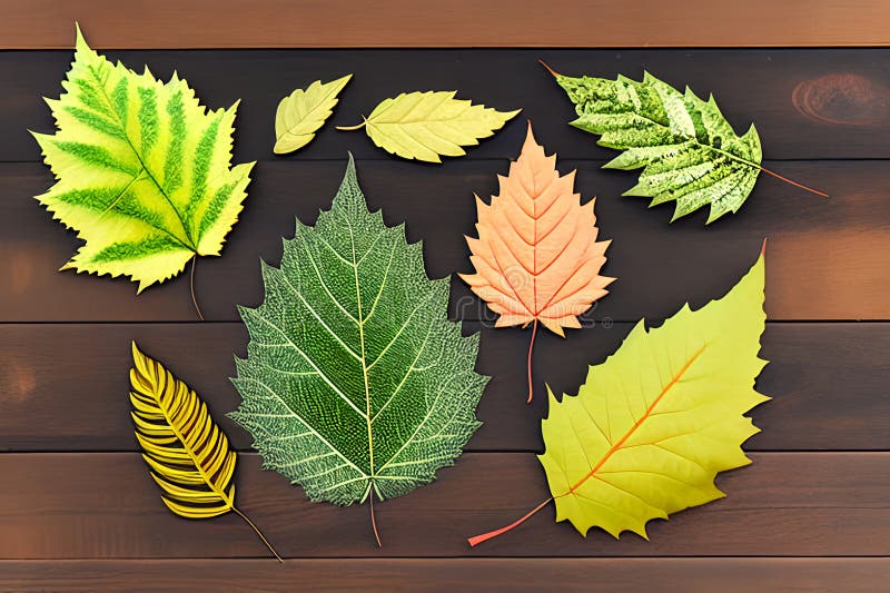 Leaf Logo Sets, Icons Design Set Tree Left, Logo Nature Concept Stock ...