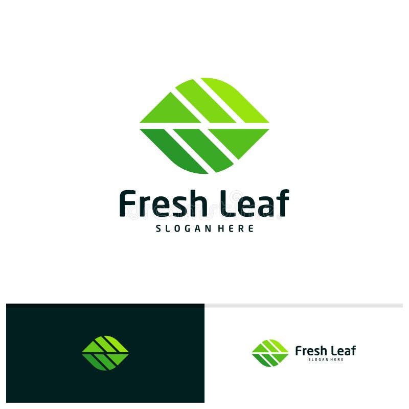 Leaf Logo Vector Template, Creative Leaf Logo Design Concepts Stock ...