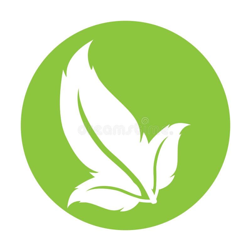 Leaf Logo Vector Template Ilustrator and Icon Design Stock Illustration ...