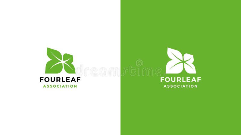 Leaf Logotype Template, Positive and Negative Variant, Corporate ...