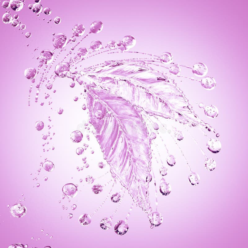 Leaf Made Water Splash Stock Illustrations – 391 Leaf Made Water Splash ...