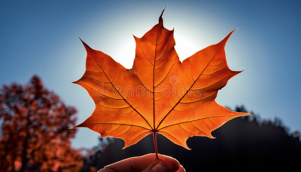 Maple Acer Tree Leaf, AI Generated Stock Illustration - Illustration of ...