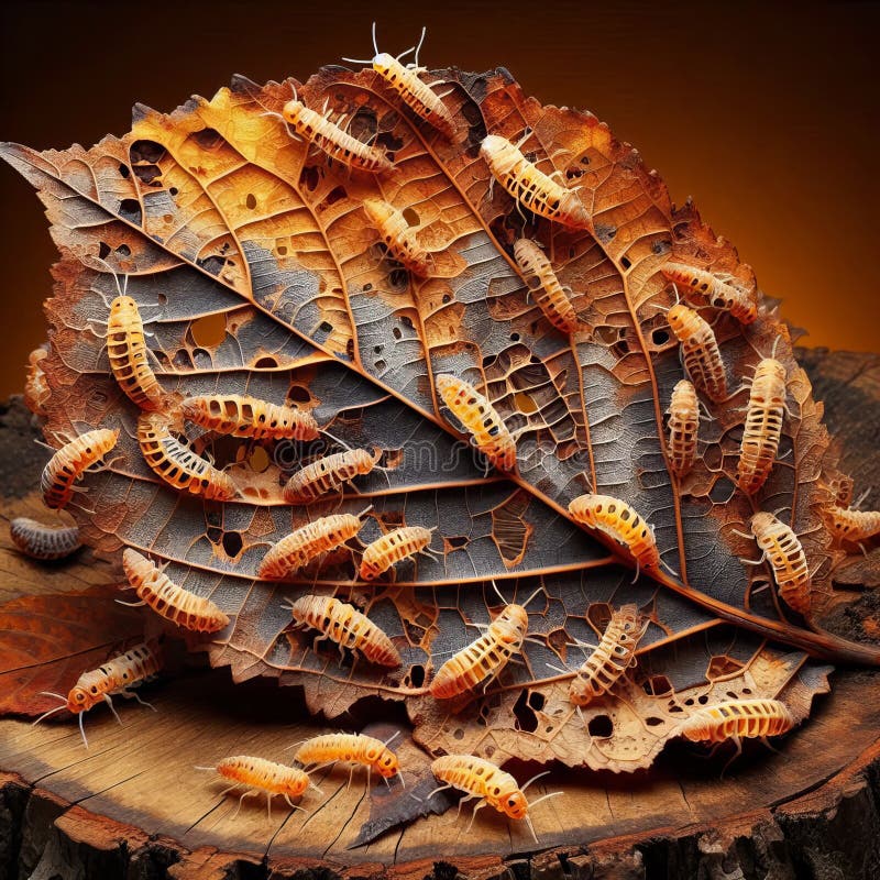 313 112. Leaf Miner_ an Insect that Burrows Tunnels or Stock Image ...