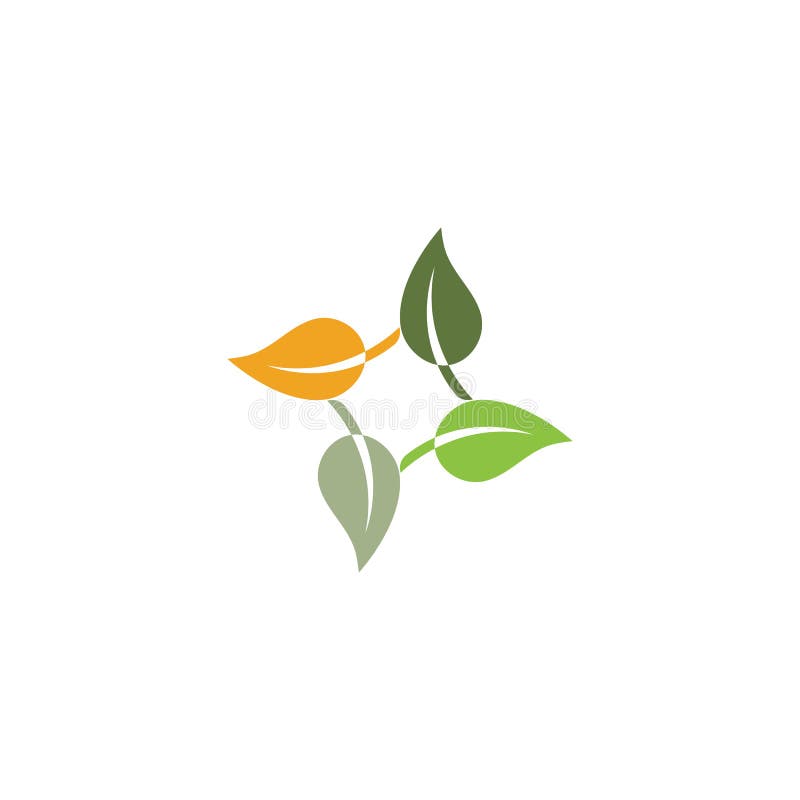 Leaf Mint Logo Template Vector Symbol Stock Illustration - Illustration ...