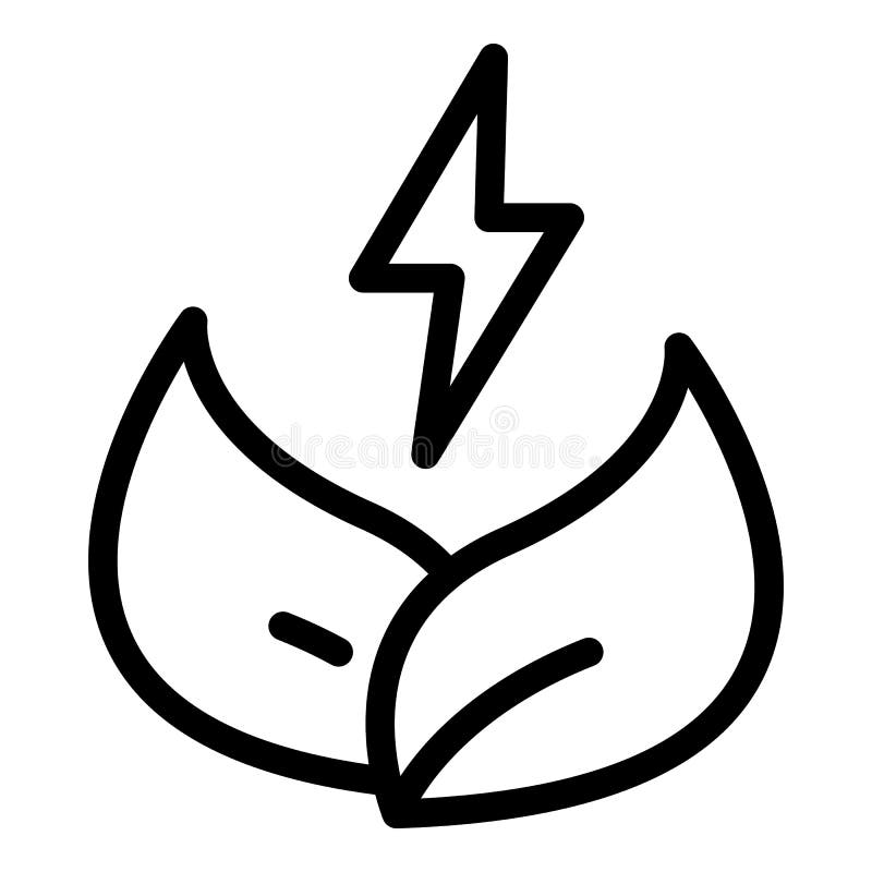 Natural Energy Icon Color Outline Vector Stock Vector - Illustration of ...