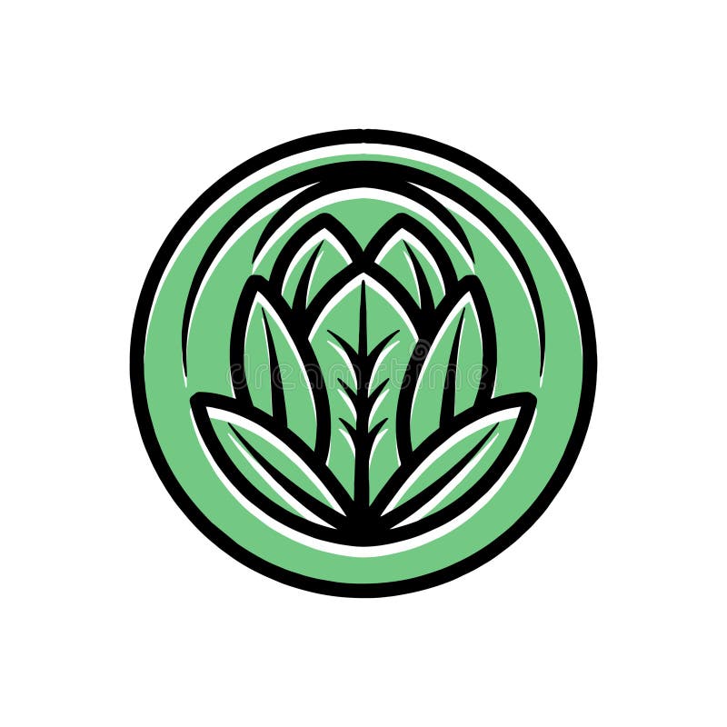 Leaf Nature Logo Vector Design Illustration Emblem Stock Vector ...