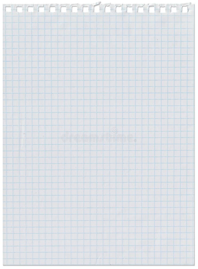 Leaf from a Notebook into a Cell Stock Illustration - Illustration of ...