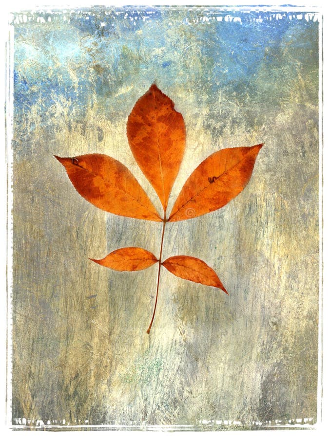 Leaf Painting 4 stock illustration. Illustration of painterly - 57502