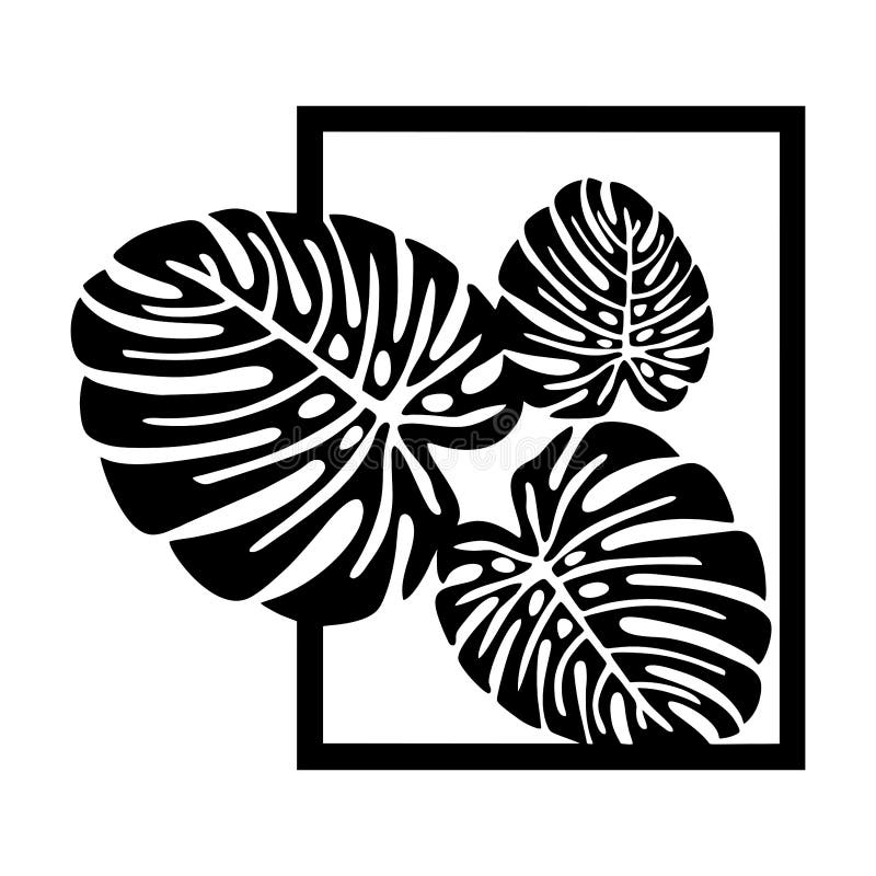 Leaf panel design stock vector. Illustration of decoration - 266092345