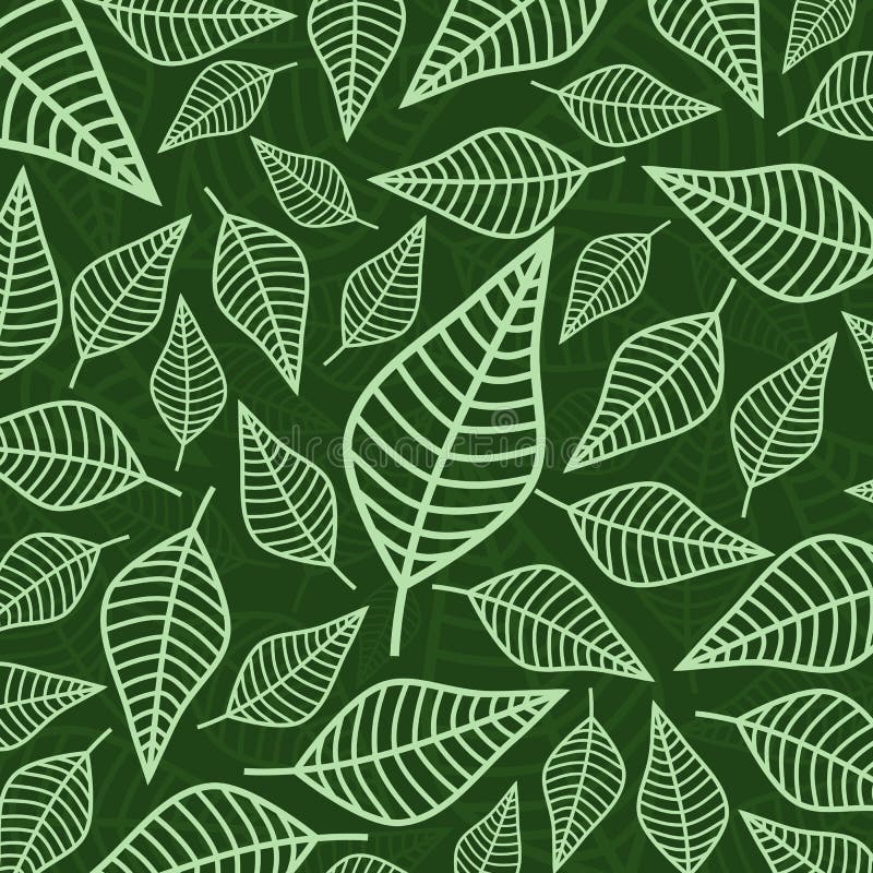 Leaf pattern stock vector. Illustration of curve, shape - 18602474