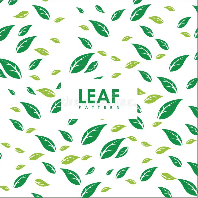 Leaf Pattern Background stock illustration. Illustration of pattern ...