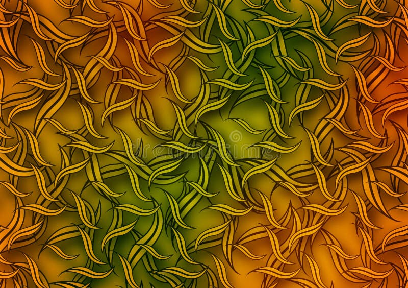Leaf Pattern Background Wallpaper for Design Layout Stock Illustration ...