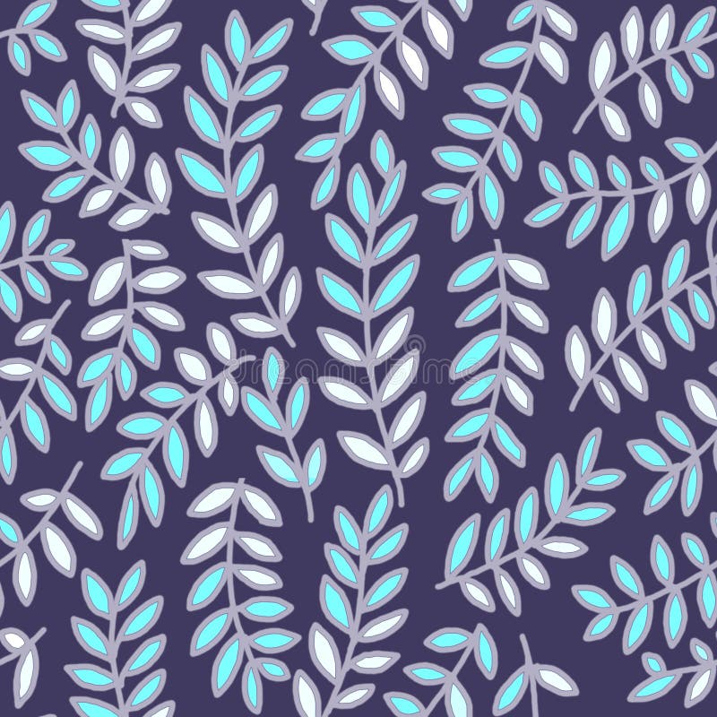 Leaf Pattern Design for Textile Stock Illustration - Illustration of ...