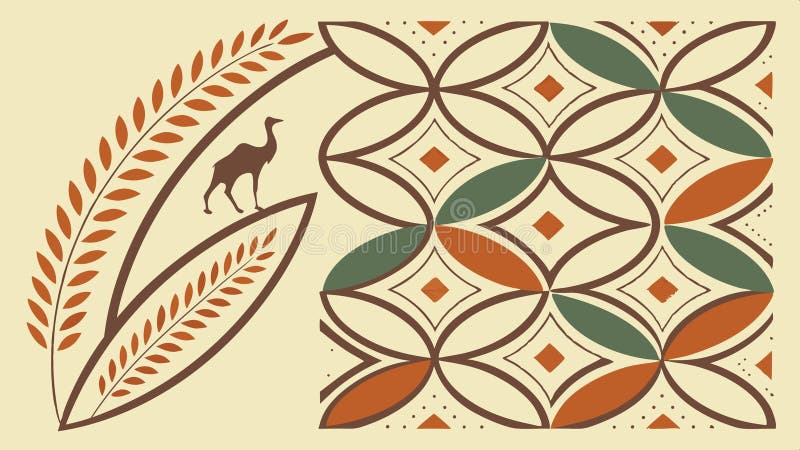 Leaf Pattern, Representing Natural Motifs and Organic Design. Vector ...