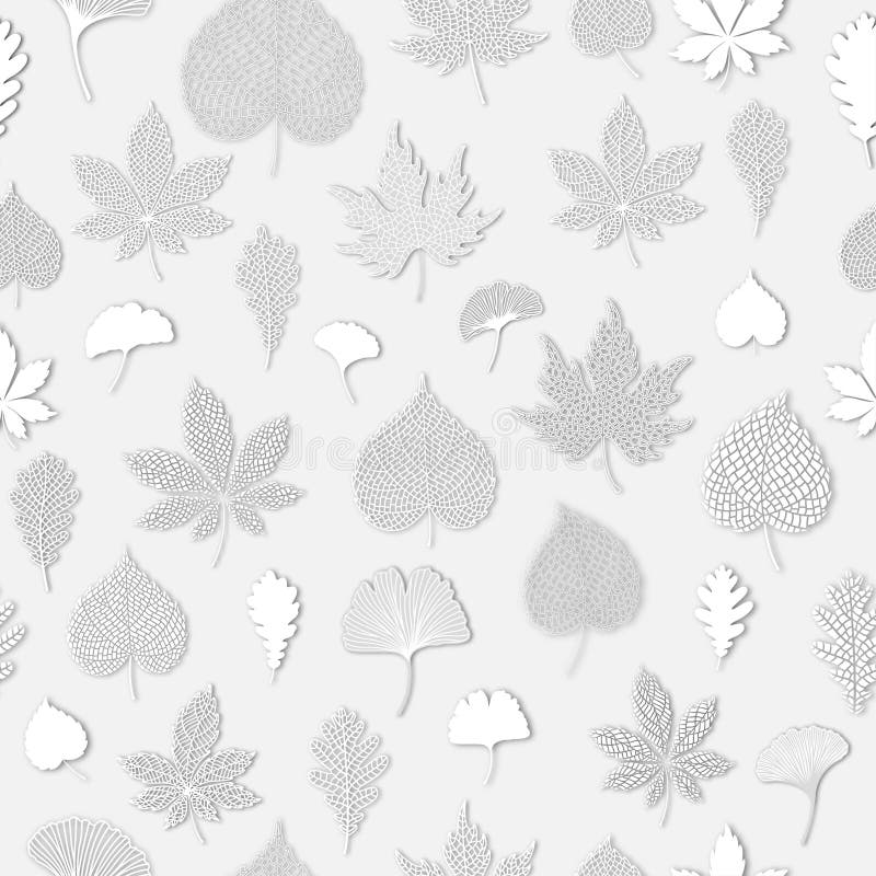 Leaf Pattern Seamless Texture Wallpaper Repeat Beautiful Bright Design ...