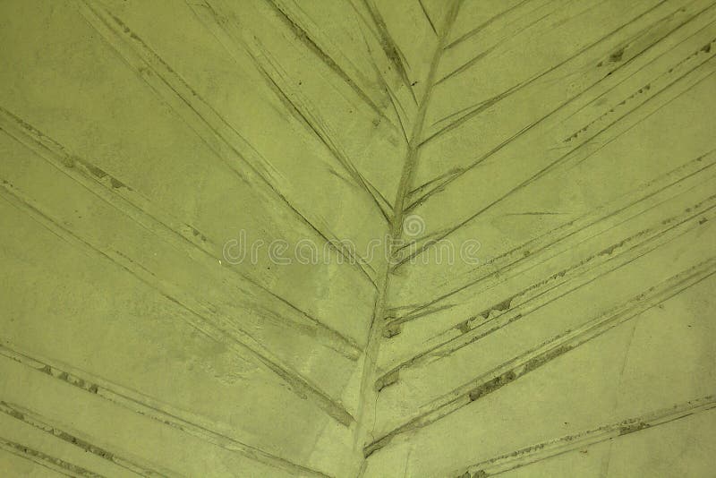 Leaf Pattern Stamped on the Old Walls. Stock Photo - Image of green ...