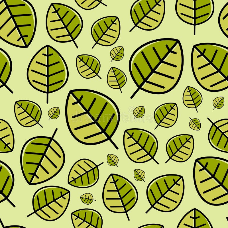 Leaf Pattern vector stock vector. Illustration of natural - 109138379