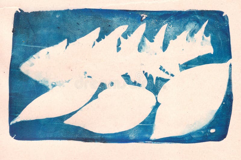 Leaf Prints on a Dark Background, Negative Space, Copy Space, Abstract ...