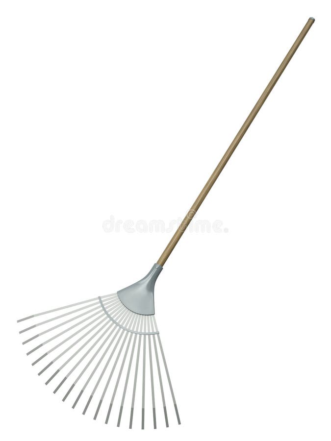 Leaf with Rake stock vector. Illustration of vector, leaf - 25471478