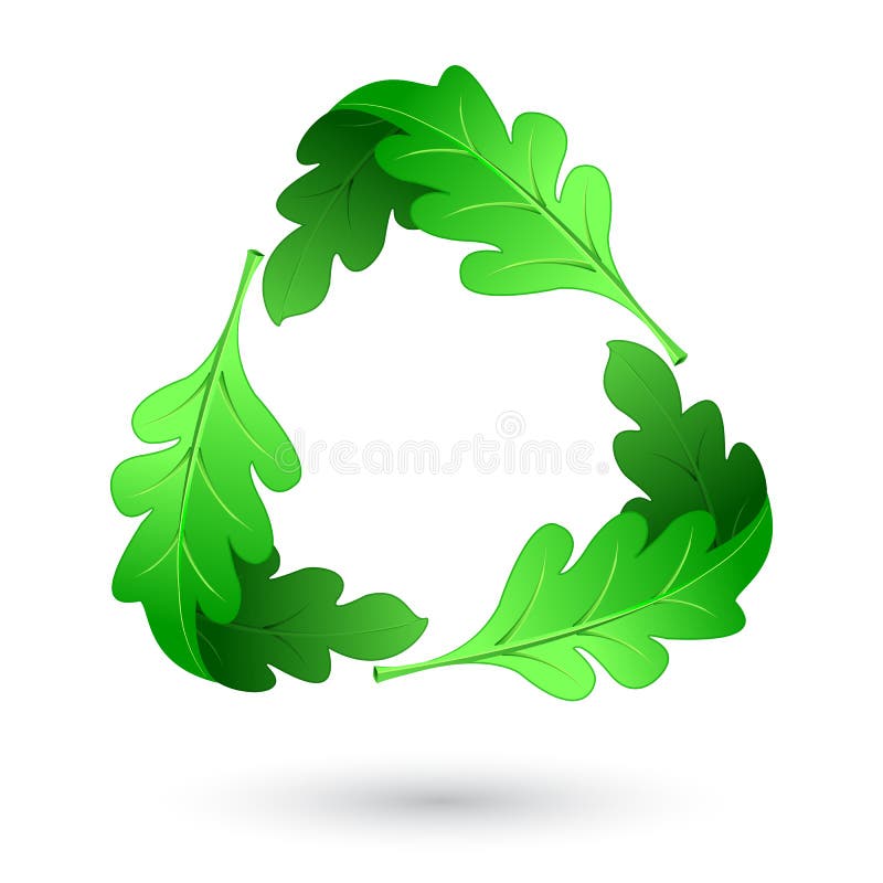 Leaf Recycle Symbol stock vector. Illustration of global - 25262001