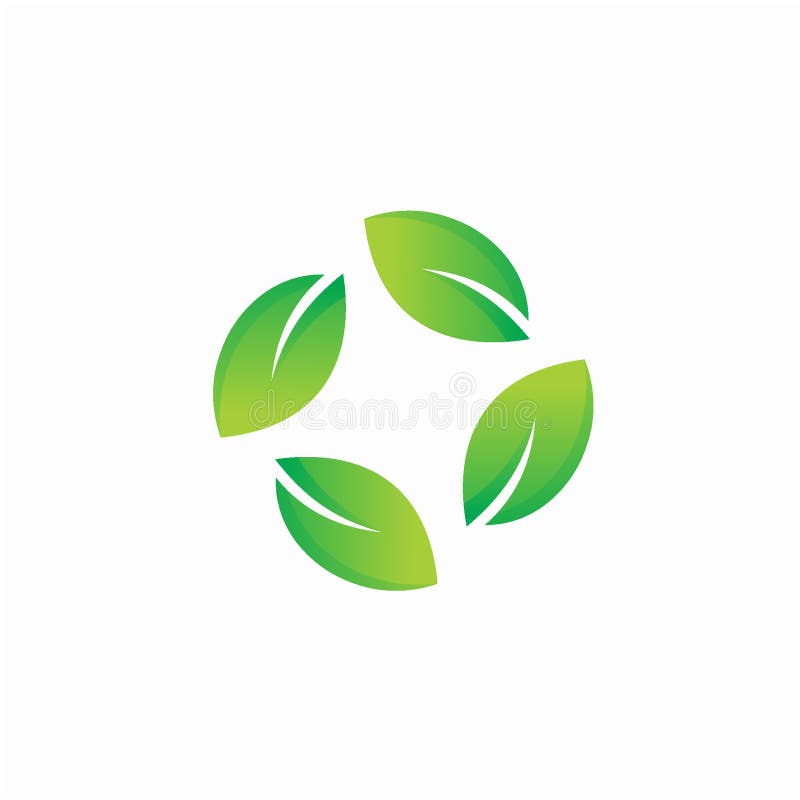 Leaf Rotation Logo Design Template Stock Illustrations – 319 Leaf ...