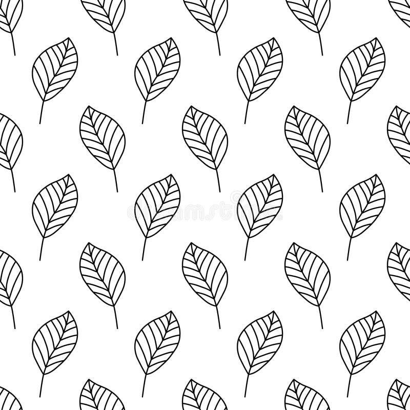 Leaf Seamless Pattern. Repeating Leaves Background. Repeated Nature ...