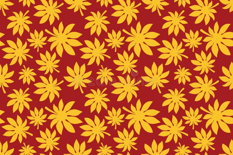 Leaf Seamless Pattern Vector Stock Vector - Illustration of motif ...