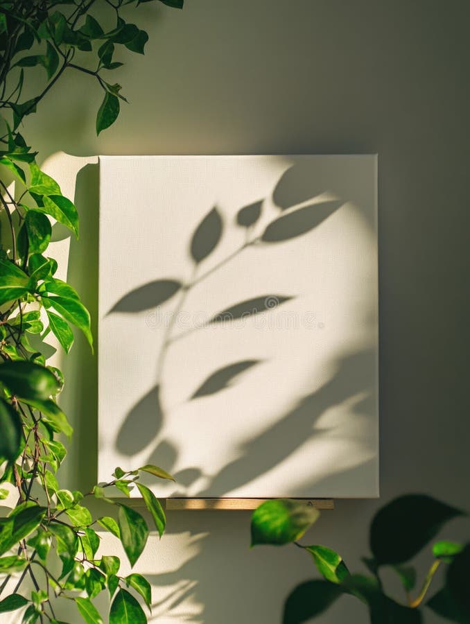 Leaf Shadow Art stock photo. Image of modern, leaves - 371934316