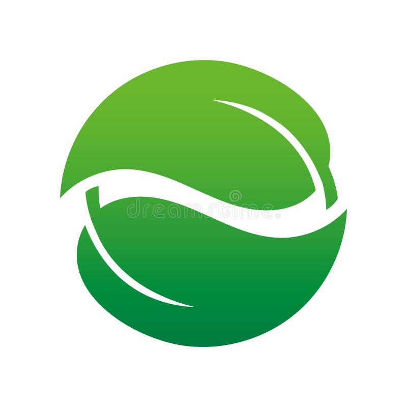Leaf Shape Logo Icon Illustration Stock Vector - Illustration of nature ...