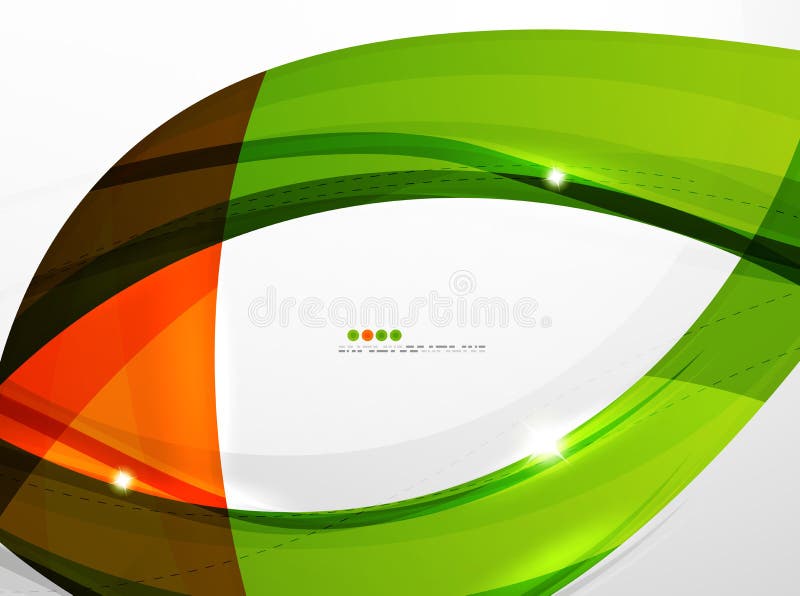 Leaf Shape Wave Abstract Background Stock Illustration - Illustration ...