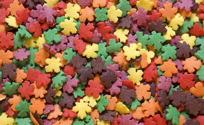 Leaf Shaped Candy Background Stock Image - Image of small, purple: 5170417