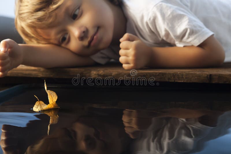 Leaf ship stock photo. Image of little, people, cheerful - 56593688