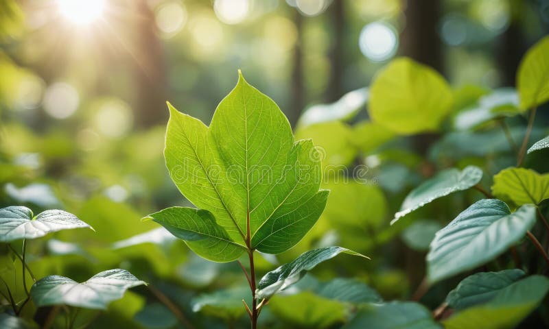 A Leaf is Shown in the Foreground of the Image, with a Background of ...