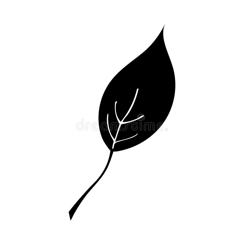 Leaf Simple Icon Vector Illustration Stock Vector - Illustration of ...