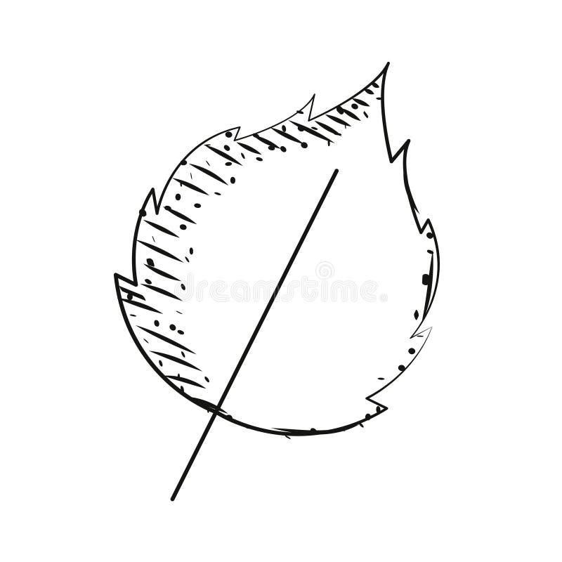 Leaf sketch icon Vector stock vector. Illustration of icon - 320381063