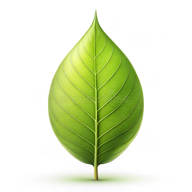 Minimalist Leaf with Smooth Contours Stock Illustration - Illustration ...