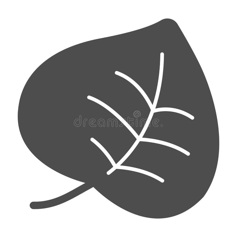 Leaf Solid Icon. Foliage Vector Illustration Isolated on White. Nature ...